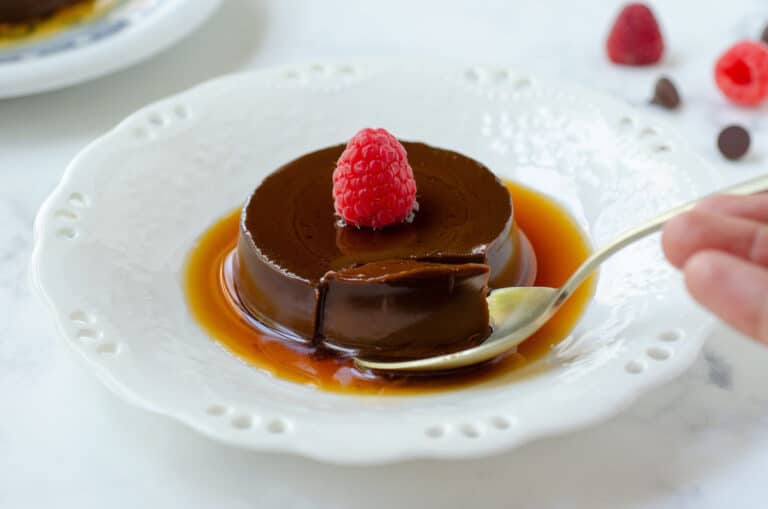 Creamy Chocolate Flan « Dora's Table