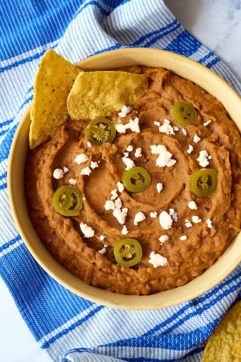 Vegan Frijoles Puercos (Mexican Spicy Refried Beans) « Dora's Table